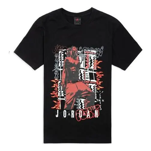 JORDAN X Cactus Jack Travis Scott Mj 2 T-shirt - Black