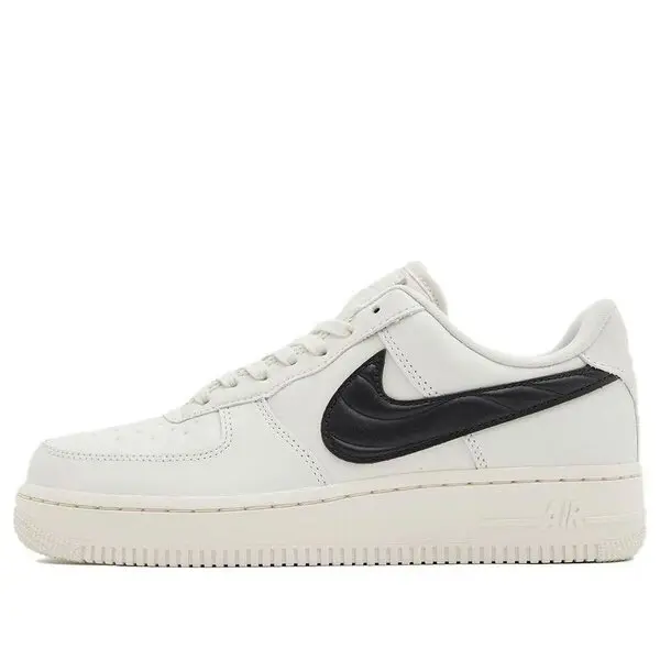 Nike Force 1 '07 Quilted Swoosh Sneakers - Beige/beige/black