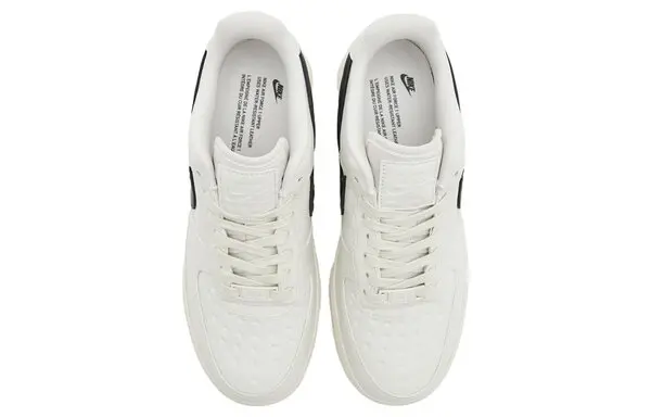 Nike Force 1 '07 Quilted Swoosh Sneakers - Beige/beige/black