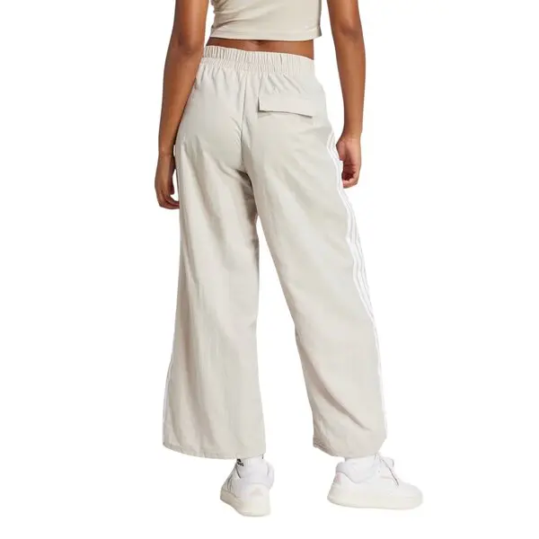 Adidas Essentials 3-stripes Lifestyle Woven Parachute Pants Asia Sizing 'beige White