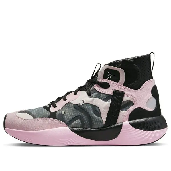 JORDAN Delta 3 High Top Sneakers - Black/pink