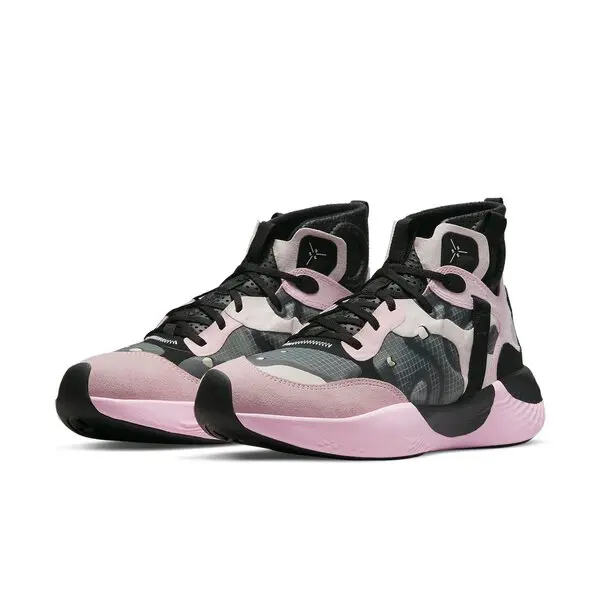 JORDAN Delta 3 High Top Sneakers - Black/pink