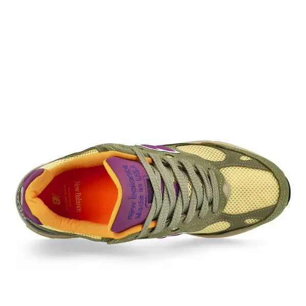 NEW BALANCE X Teddy Santis 993 Made In Usa "olive Leaf Maize" Sneakers - Olive Leaf/maize