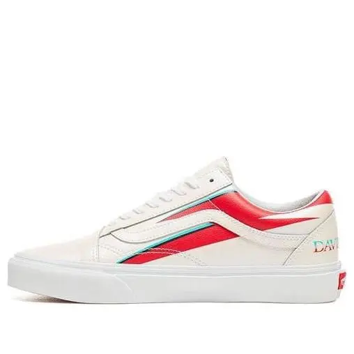 VANS X David Bowie Old Skool "aladdin Sane" Sneakers - White/cream/red