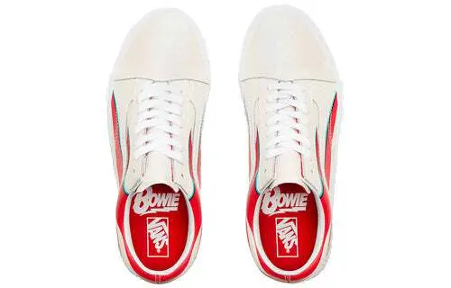 VANS X David Bowie Old Skool "aladdin Sane" Sneakers - White/cream/red