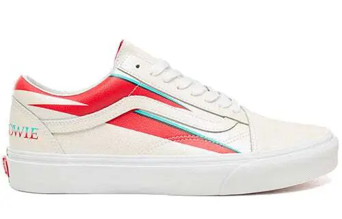VANS X David Bowie Old Skool "aladdin Sane" Sneakers - White/cream/red