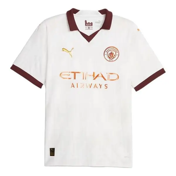 PUMA 2023-24 Manchester City Stadium Away Jersey - White