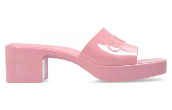 Gucci Logo Platform Slides