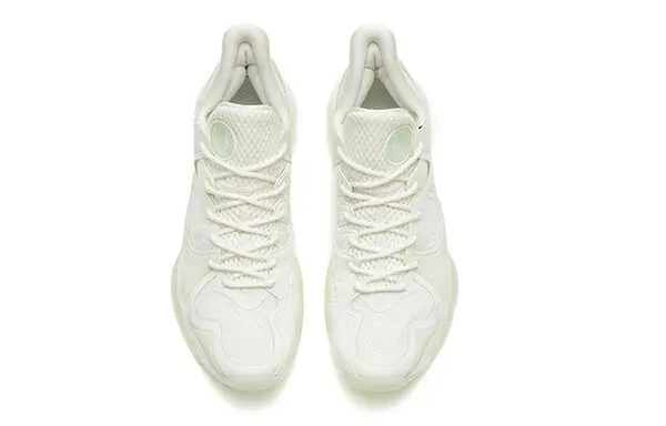 ANTA Shock Wave 4 "jade Rabbit" Athletic Sneakers - White/green