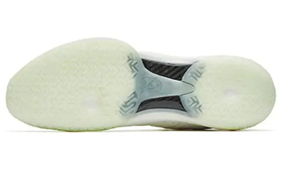 ANTA Shock Wave 4 "jade Rabbit" Athletic Sneakers - White/green