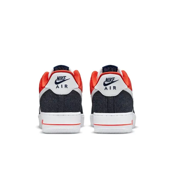 Nike Force 1 '07 Lx "white Red Denim - White/blue/red
