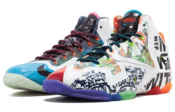 Nike Lebron Premium 'what The Lebron' Basketball Sneakers - Black/silver/silverblue