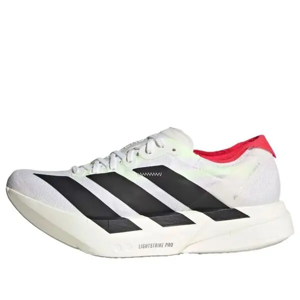 Adidas Adizero Adios Pro 4 Athletic Sneakers - Cloud White/core Black/silver Metallic