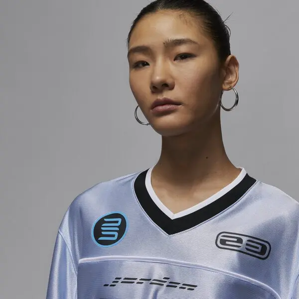JORDAN Long Sleeve Jersey - Hydrogen Blue