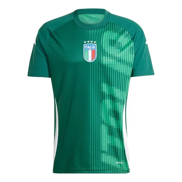 Adidas Italy Football Pre-match Shirt - Green