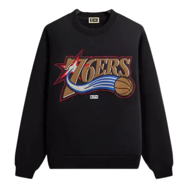 Kith For Nba All-star Philadelphia 76ers Nelson Crewneck - Black