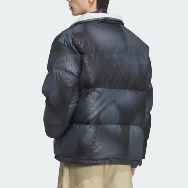 Adidas Down Jacket With All-over Logo Print