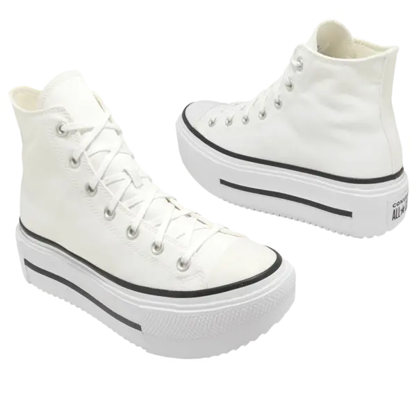CONVERSE Chuck Taylor All Star Lift Double Stack Hi - White/black