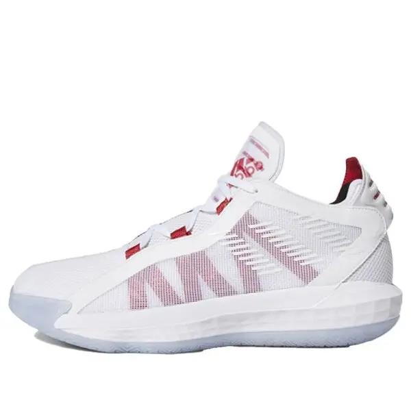 Adidas Dame 6 Gca "dame Time" Athletic Sneakers - White/black/red