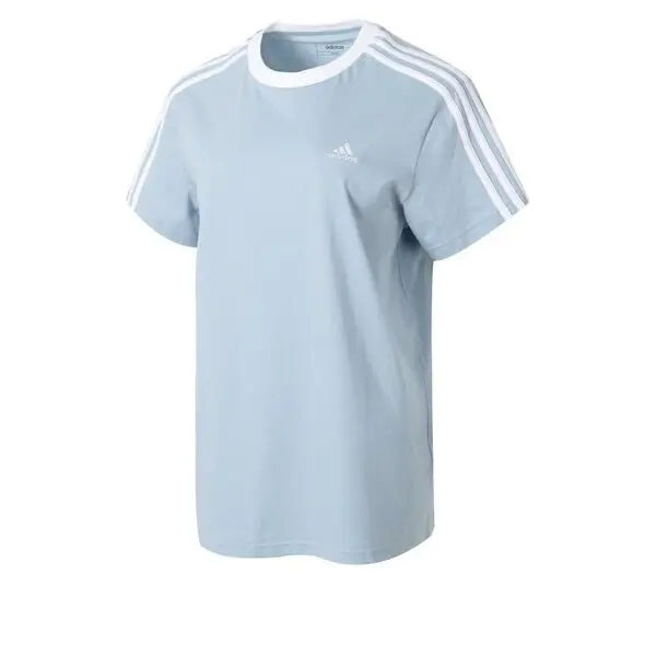 Adidas 3-stripes T-shirt - Teal/white
