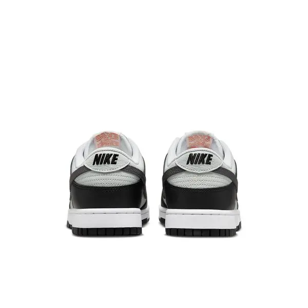 Nike Dunk Low "black Total Orange Mini Swoosh" Sneakers