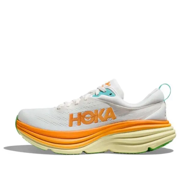 Hoka One One Bondi Sneakers - White/orange