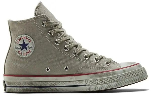 CONVERSE Chuck Taylor All Star 1970s Canvas High Top Sneakers - Grey/red