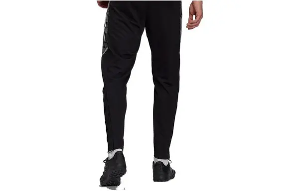 Adidas Solid Color Alphabet Logo Printing Running Training Soccer/football Sports Pants/trousers/joggers Black