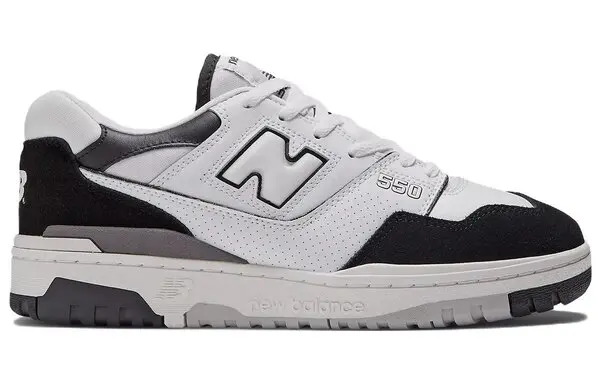 NEW BALANCE 550 "white Black" Low Top Sneakers - White/black