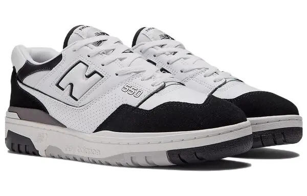 NEW BALANCE 550 "white Black" Low Top Sneakers - White/black