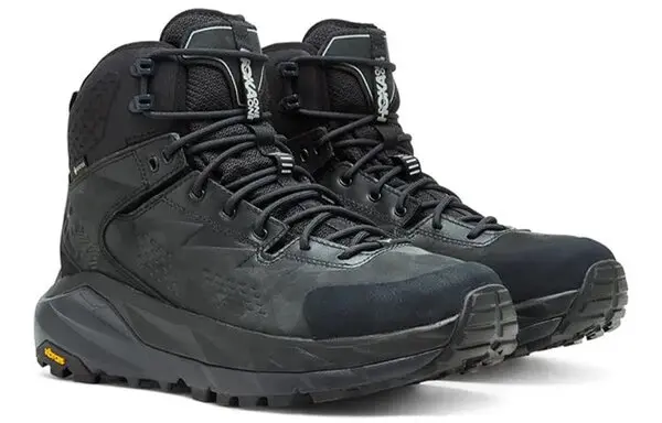 Hoka One One Kaha Gtx High Top Lace-up Boots - Black
