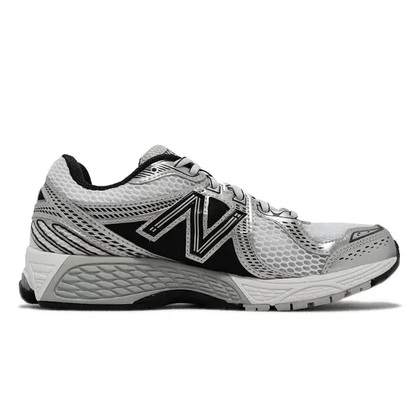 NEW BALANCE 860v2 Lace-up Sneakers - White Silver
