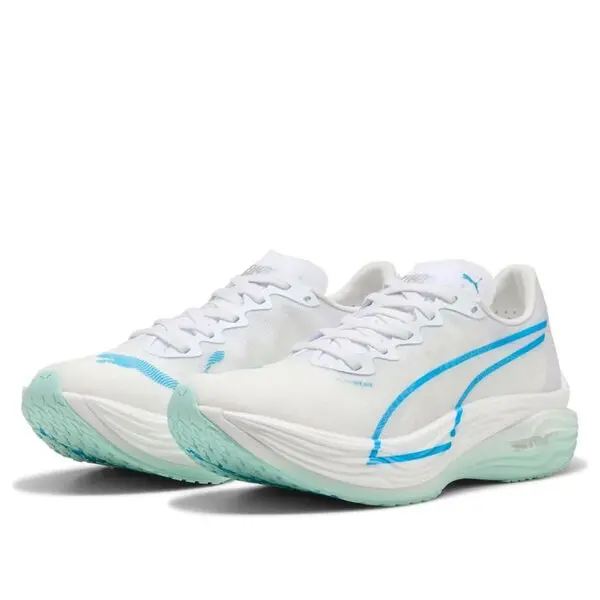 PUMA Deviate Nitro 3 Athletic Sneakers - White/blue