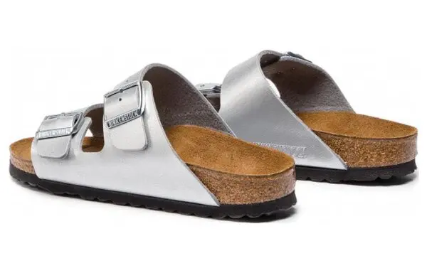 BIRKENSTOCK Arizona Birko-flor Sandals - Silver