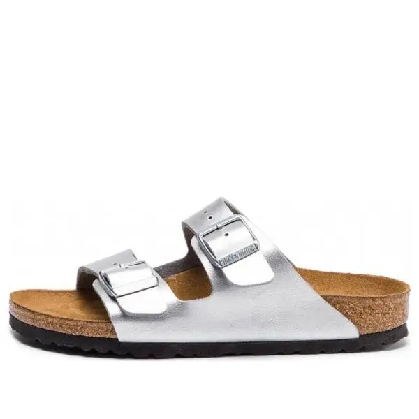 BIRKENSTOCK Arizona Birko-flor Sandals - Silver