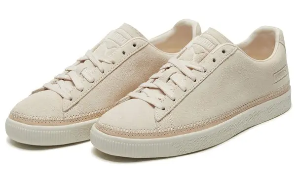 PUMA Suede Trim Prm Low Top Sneakers - White