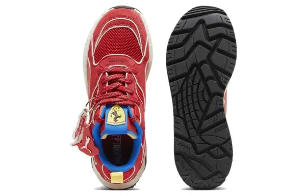 PUMA Joshua Vides X Scuderia Ferrari X Rs-trck '70s Ferrari Racing Sneakers - Red/white/blue