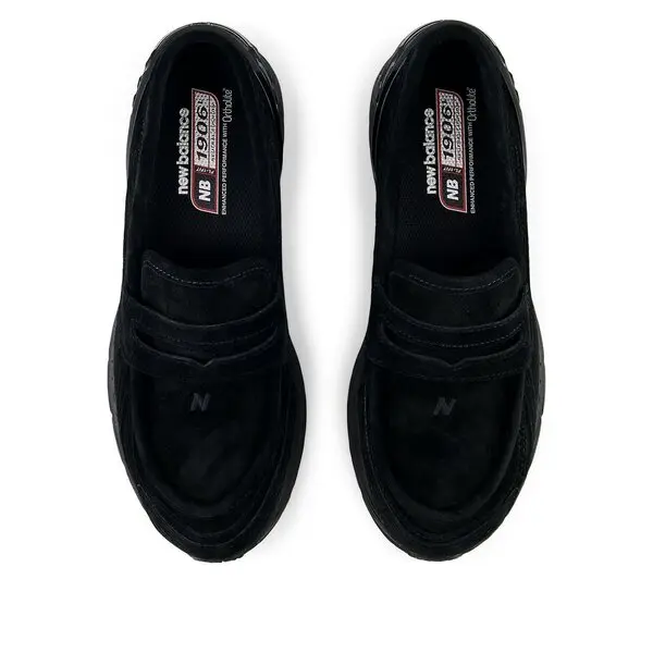 NEW BALANCE 1906l Suede Loafer Sneakers - Black/black