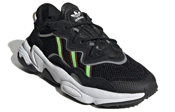 Adidas Ozweego "solar Green" Sneakers - Black