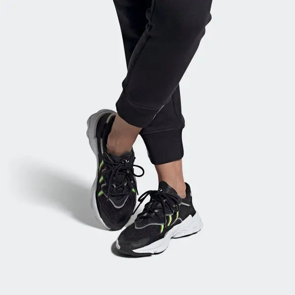 Adidas Ozweego "solar Green" Sneakers - Black