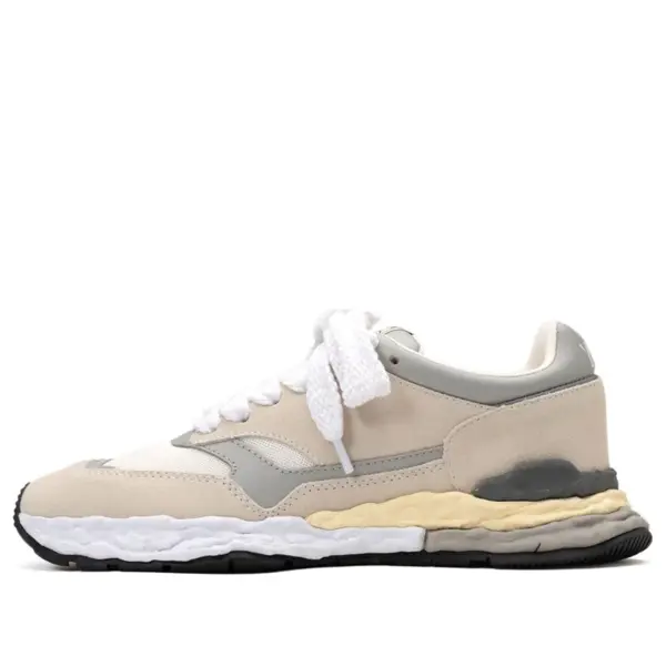 Mihara Yasuhiro George Og Sole Mix Material Low-top Sneakers - White