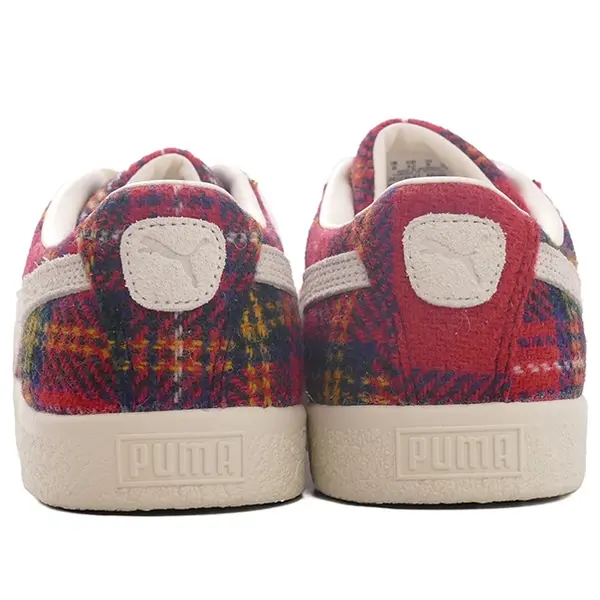 PUMA X Harris Tweed Suede Sneakers - Red/black