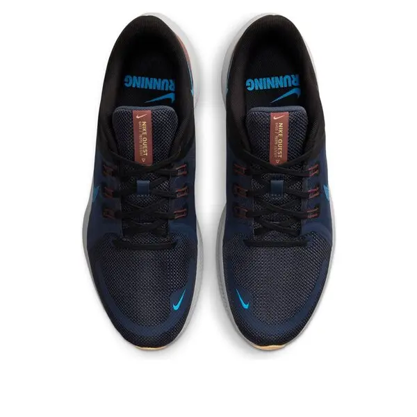 Nike Quest 4 Low Top Sneakers - Black/blue