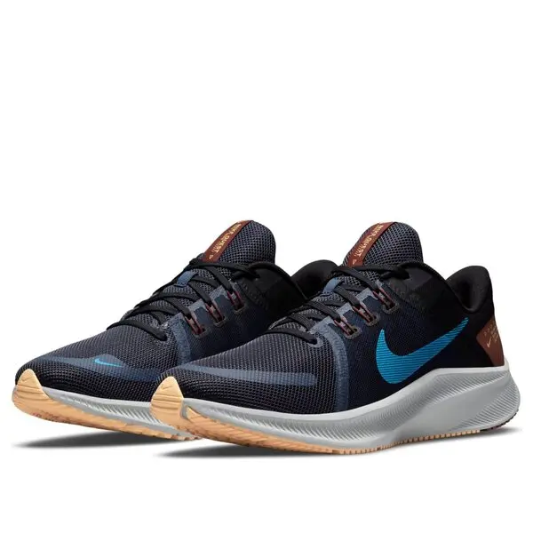 Nike Quest 4 Low Top Sneakers - Black/blue