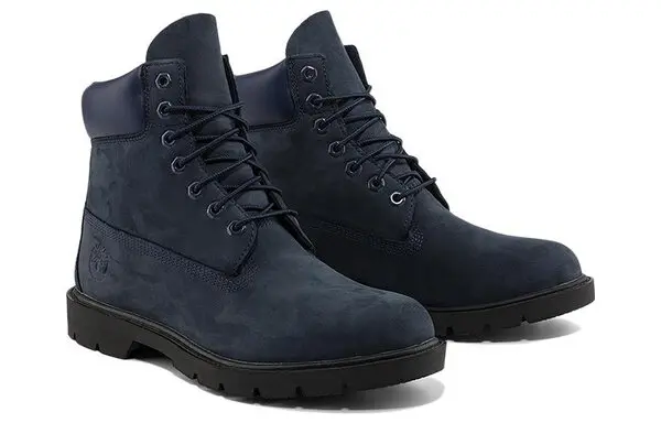 Timberland Classic 6 Inch Waterproof Lace Up Boots - Navy/black