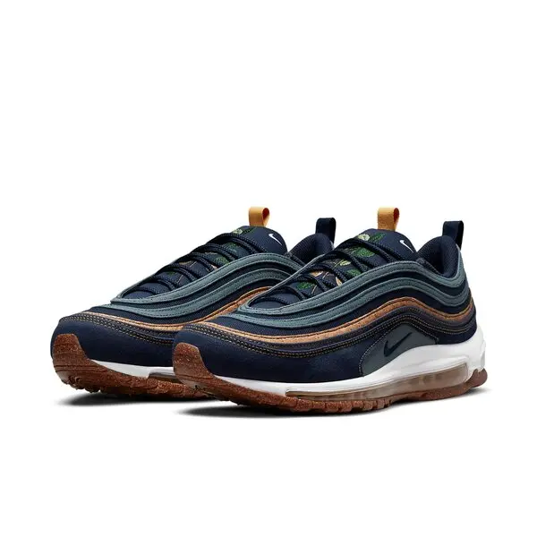Nike Max 97 Se Cork Obsidian Sneakers - Obsidian/thunder Blue/white