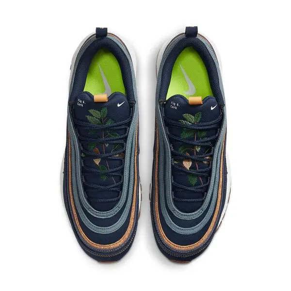 Nike Max 97 Se Cork Obsidian Sneakers - Obsidian/thunder Blue/white