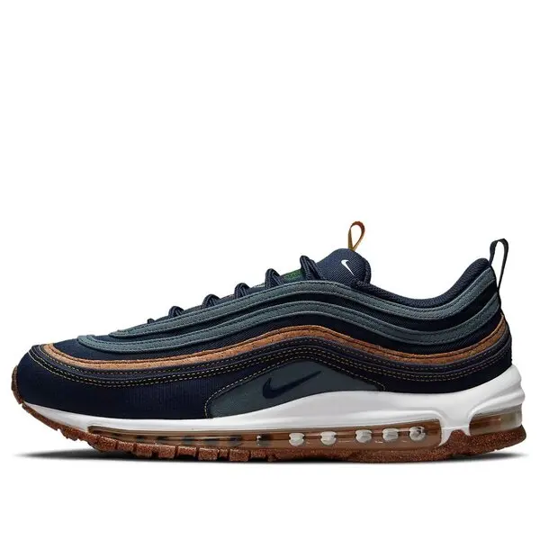 Nike Max 97 Se Cork Obsidian Sneakers - Obsidian/thunder Blue/white