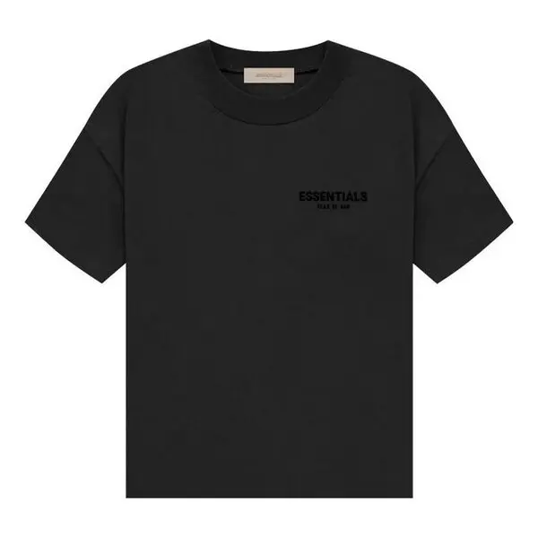 Fear Of God Ss22 Logo Tee 'stretch Limo - Black