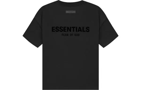 Fear Of God Ss22 Logo Tee 'stretch Limo - Black